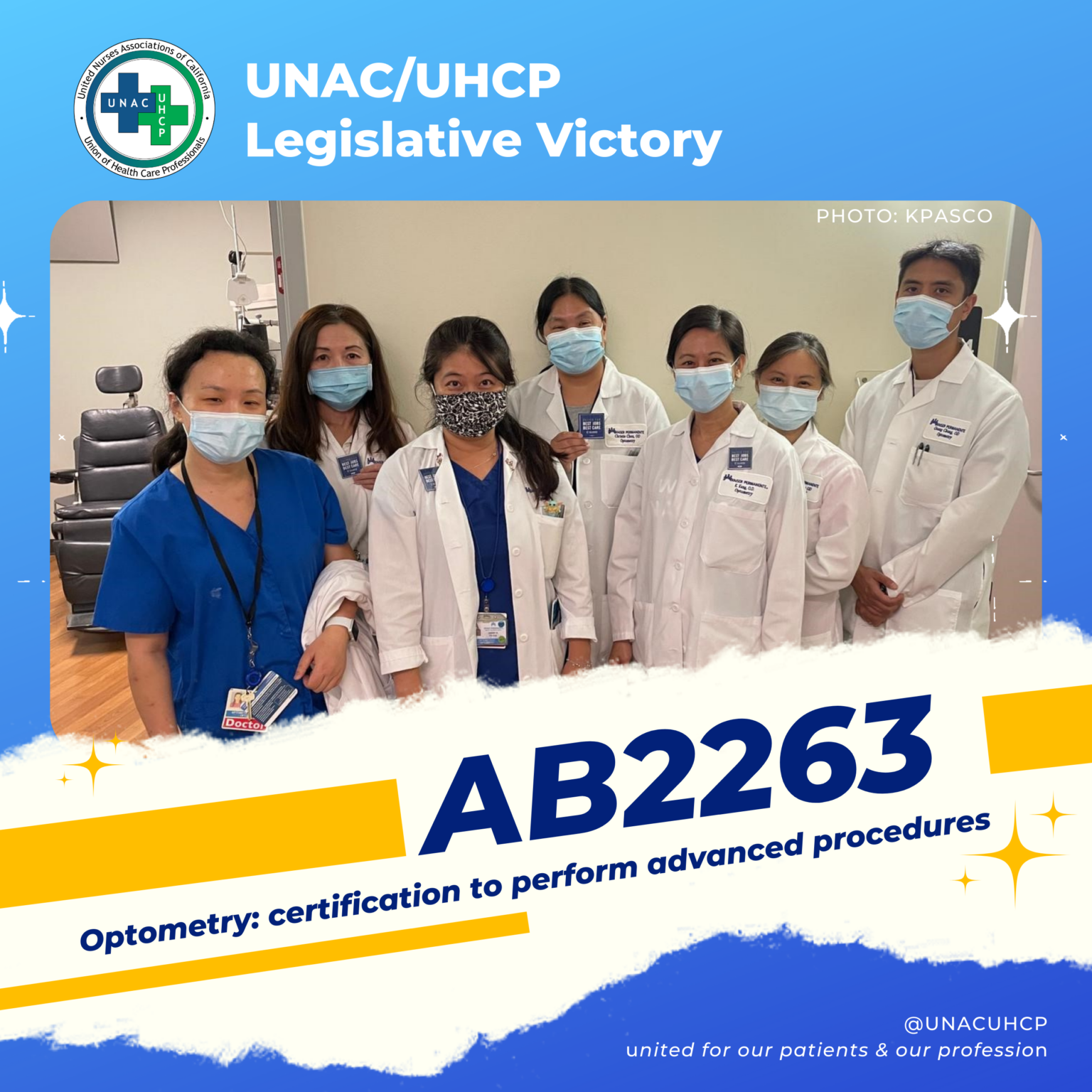 UNAC/UHCP Legislative Victory: Optometrists Advance Expansion of Scope ...